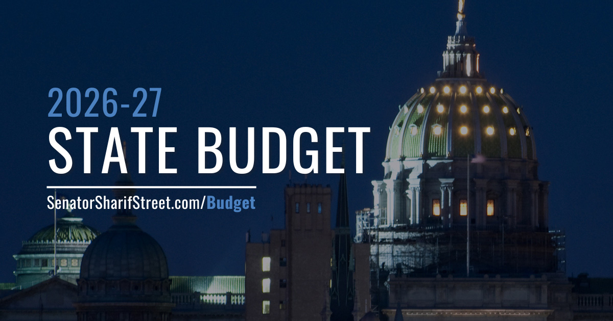 2026-27 State Budget - Senator Sharif Street